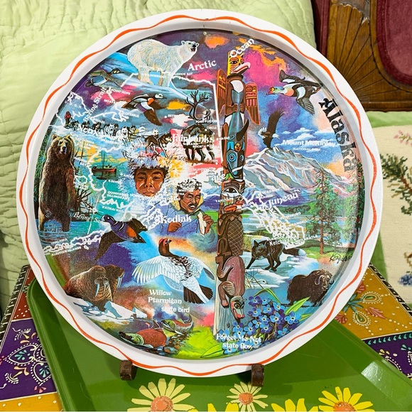 Vintage | Accents | Alaska Souvenir Tray | Poshmark